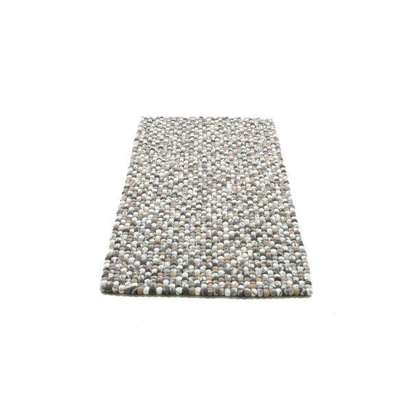 ModernMoments Handgefertigter Teppich Lauge aus Wolle in Beige ... ModernMoments Handgefertigter Teppich Lauge aus Wolle in Beige ...